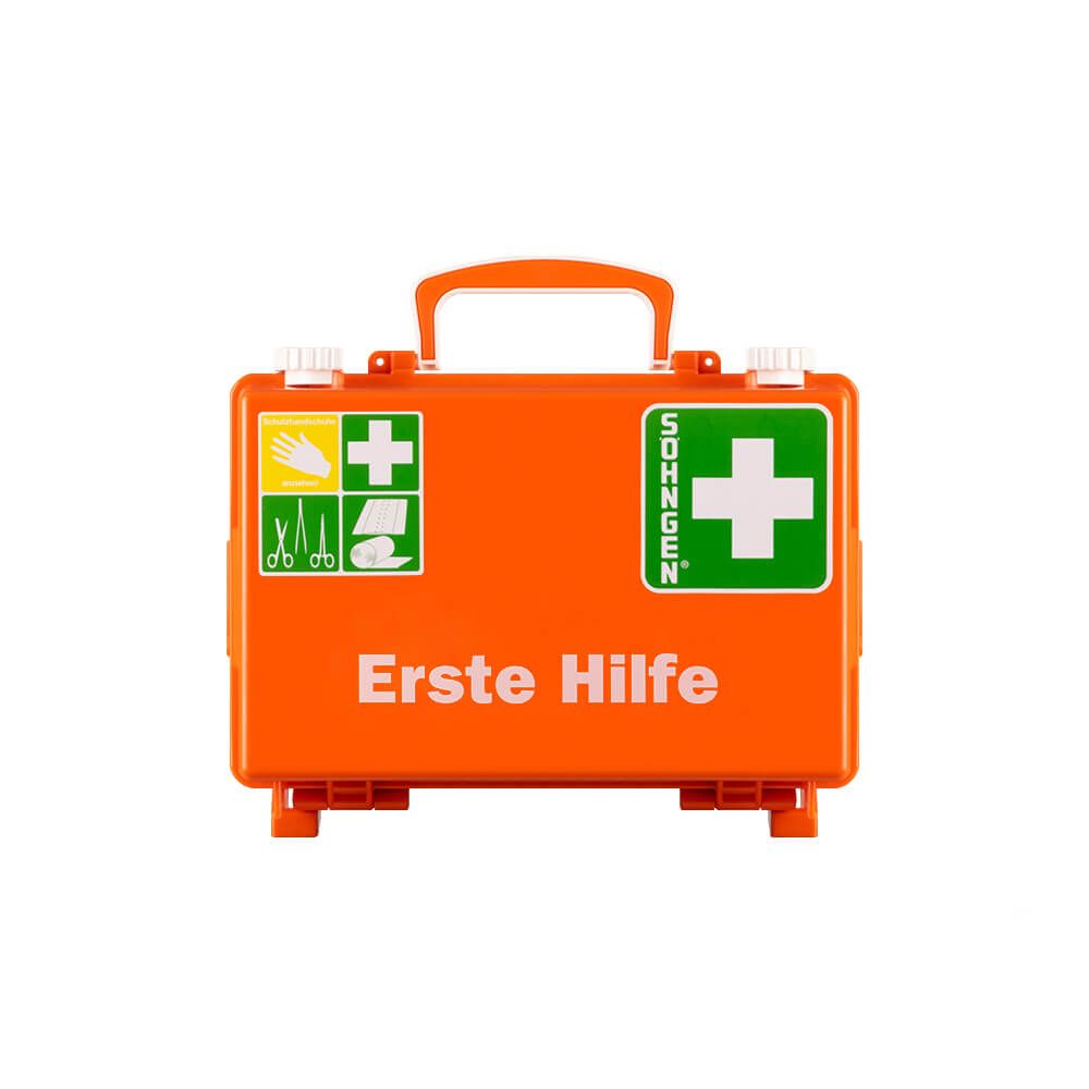 SÖHNGEN Erste-Hilfe-Koffer QUICK, mit Wandhalterung, orange, ASR A4.3 ...